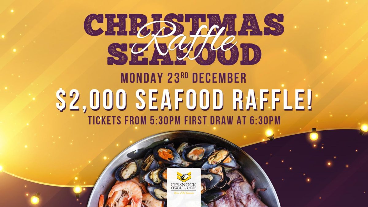CLC-Christmas-Seafood-Raffle-TV-Cessnock - Cessnock Leagues Club